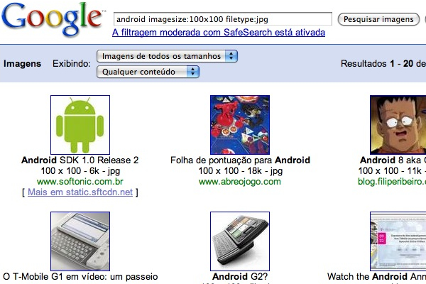 Descubra como buscar no Google por imagens com tamanhos e tipos ...