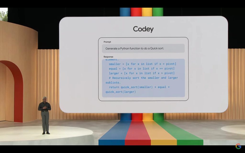 Google apresenta Codey, modelo de IA generativa especializado em ...